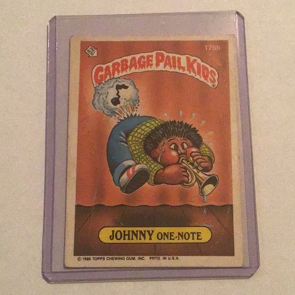1986 Garbage Pail Kids | Other | 986 Garbage Pail Kids Card Johnny ...